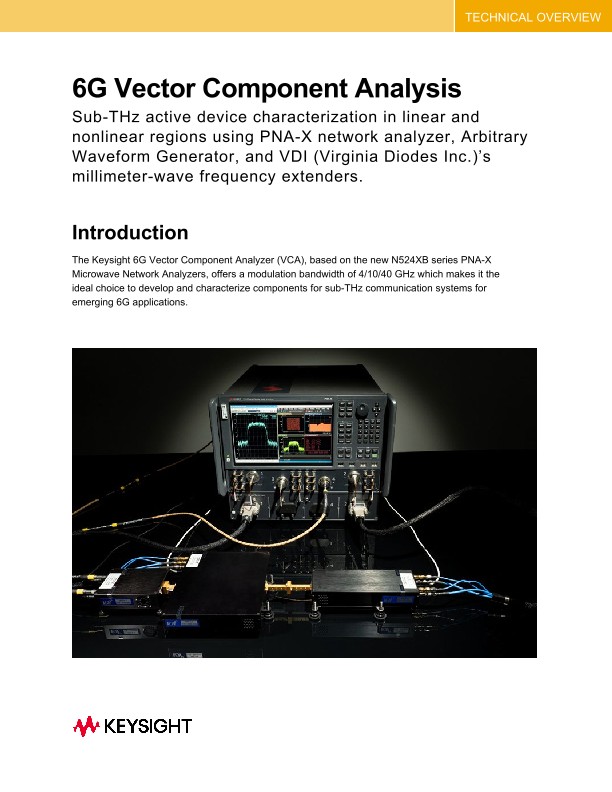 6G Vector Component Analysis PDF Asset Page | Keysight